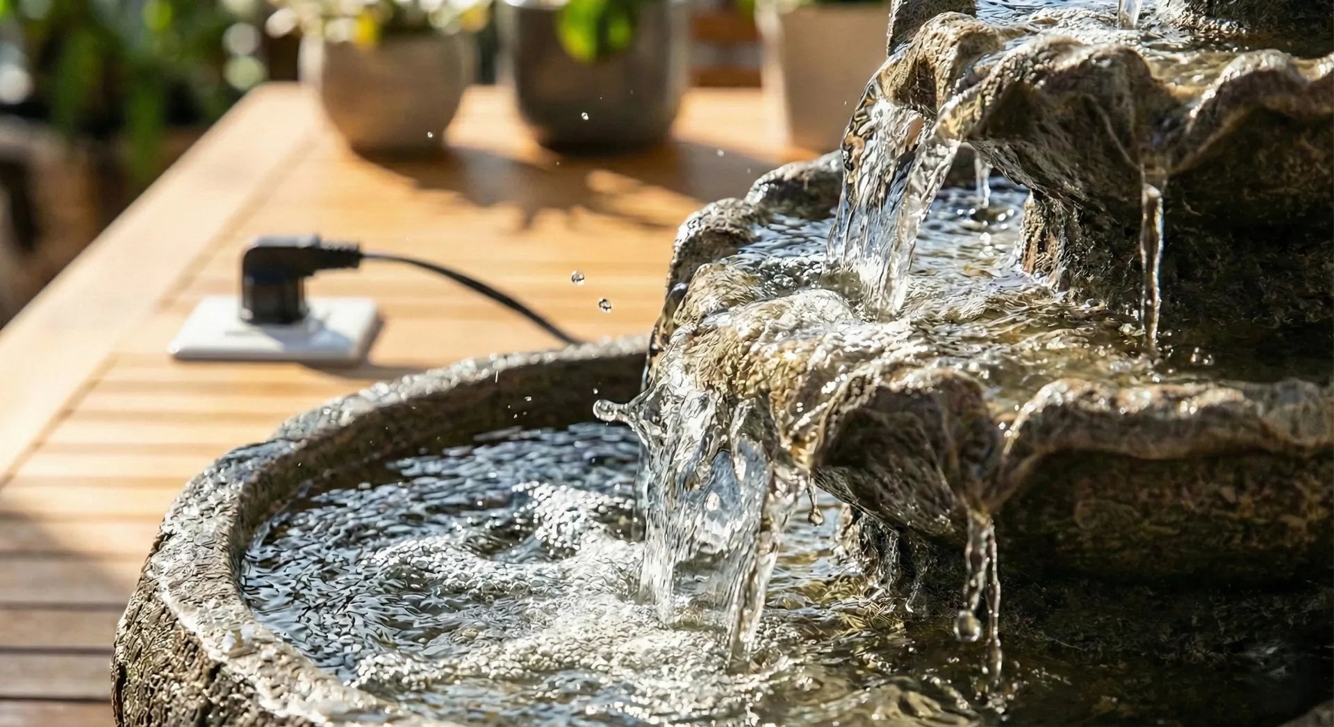 Battery vs. Plug-in Fountains: Why We Only Sell Electric – Water ...