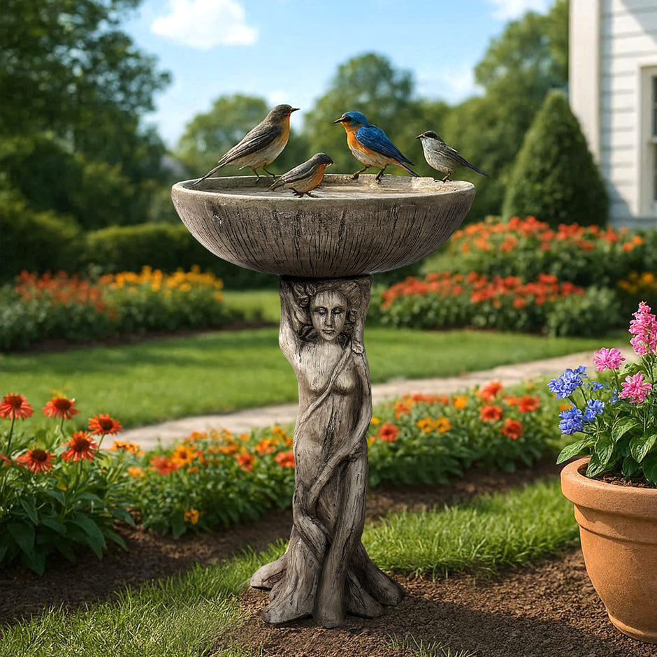 Concrete Bird Baths That Stay Put - Free Shipping – Water Fountain online